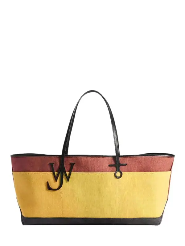 JW Anderson Stretch Anchor Logo-plaque Tote Bag - Yellow