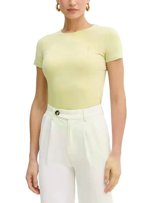 TRUSSARDI Short Sleeve Logo T-shirt - Yellow
