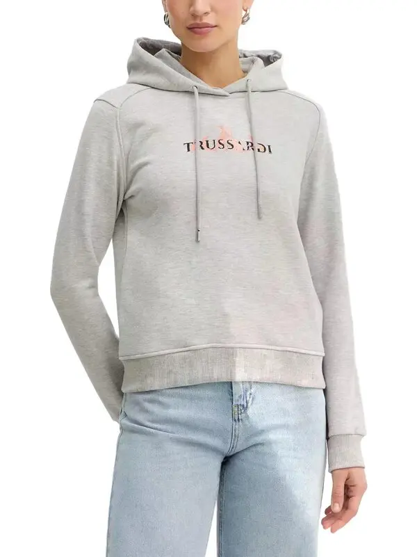 TRUSSARDI Logo Hoodie - Grey