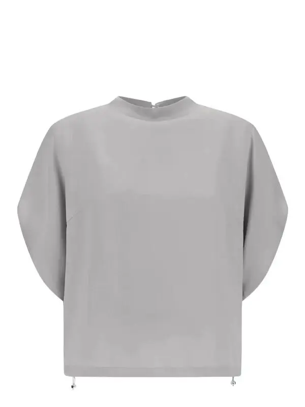 Herno Satin-finish Blouse - Grey