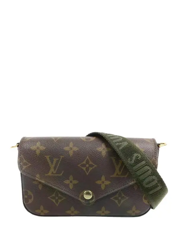 LOUIS VUITTON Félicie Strap & Go Cross Body Bag - Brown