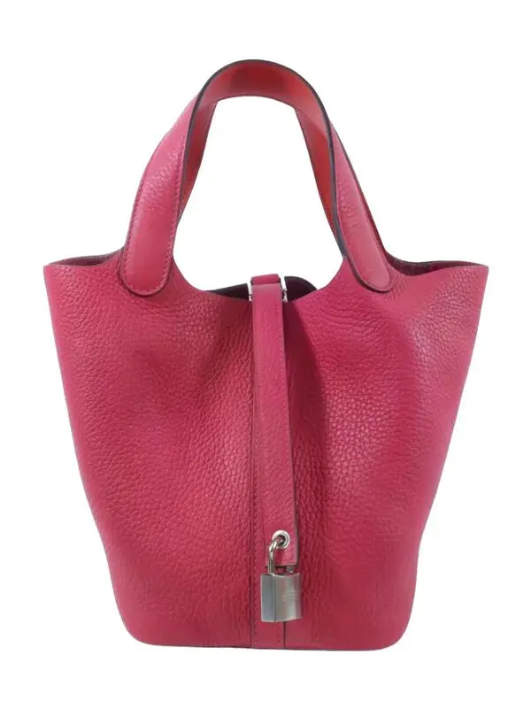 Hermès Picotin Leather Tote Bag - Pink