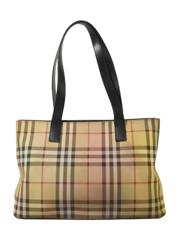 Burberry Haymarket Check Tote Bag - Neutrals