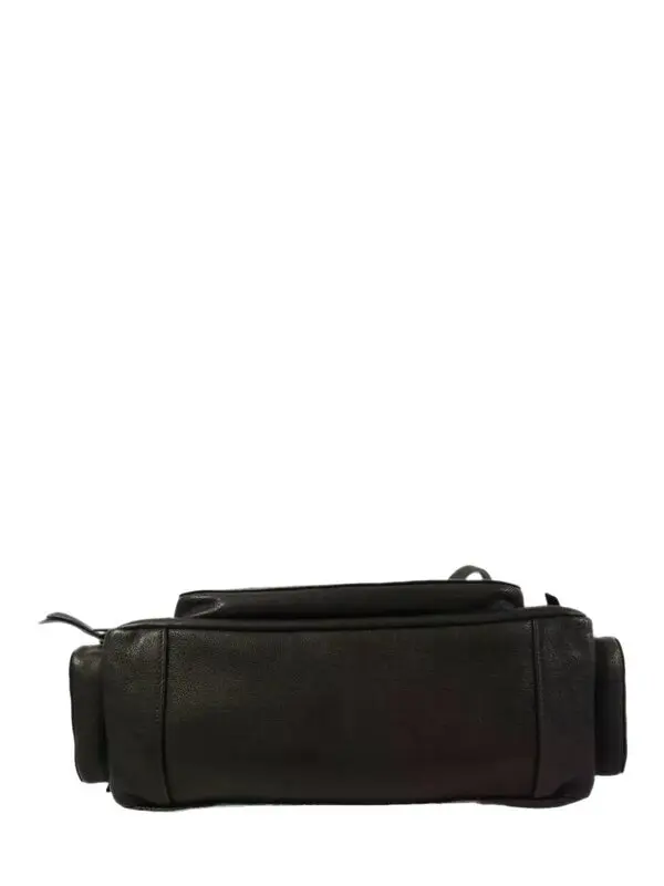 Miu Miu Calf Leather Pocket Shoulder Bag - Black