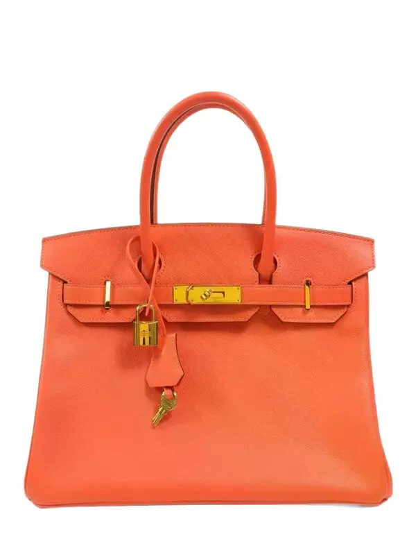 Hermès Birkin 30 Epsom Leather Handbag - Orange
