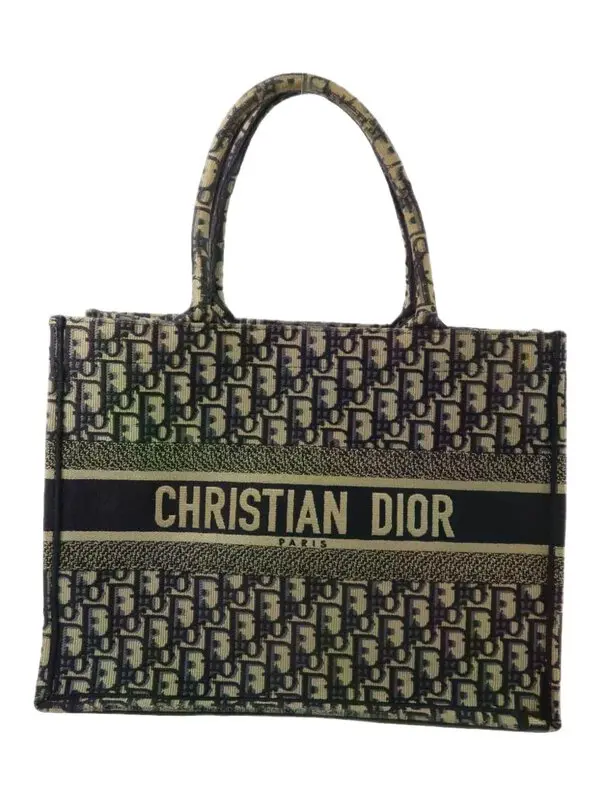 Dior Medium Book Tote Oblique Tote Bag - Blue