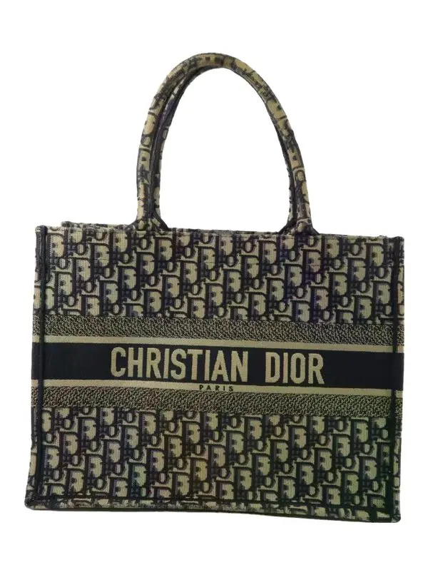 Dior Medium Book Tote Oblique Tote Bag - Blue