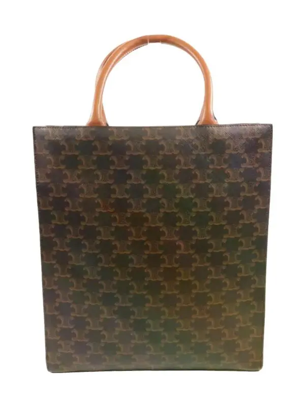 Celine Triomphe Vertical Cabas Two-way Handbag - Brown