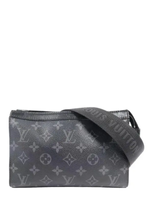 LOUIS VUITTON Monogram Gaston Shoulder Bag - Black