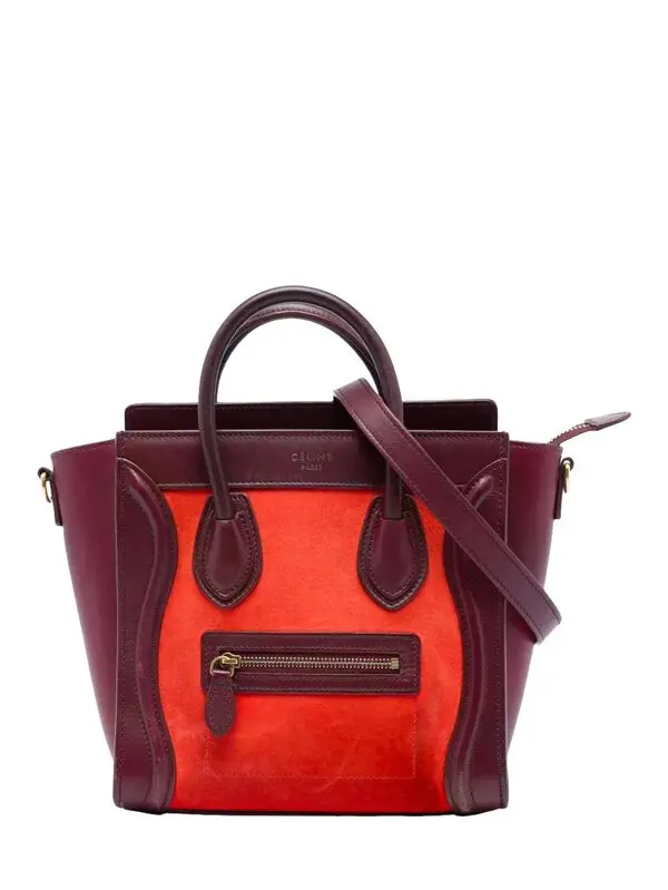 Celine Nano Luggage Satchel - Orange