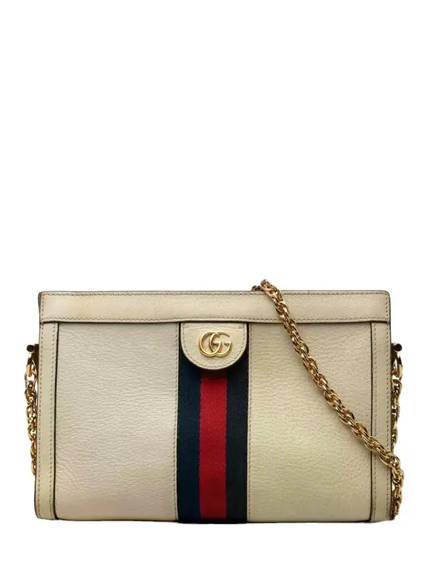 Gucci Ophidia Chain Crossbody Bag - White