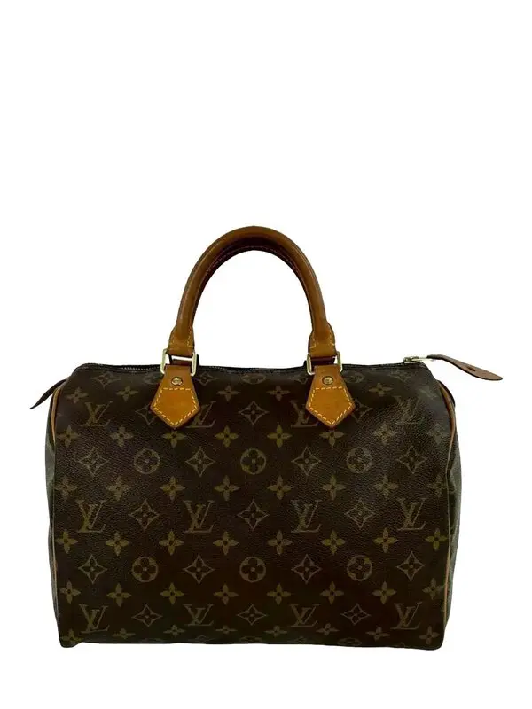 LOUIS VUITTON Monogram Speedy 30 Boston Bag - Brown