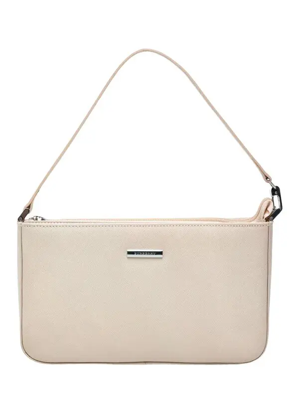 Burberry Leather Shoulder Bag - Neutrals