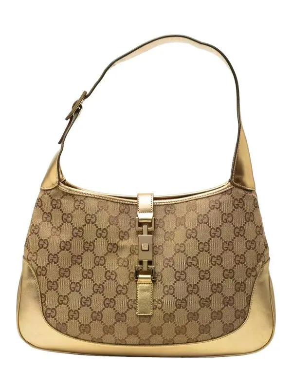 Gucci Gg Canvas Jackie Shoulder Bag - Neutrals