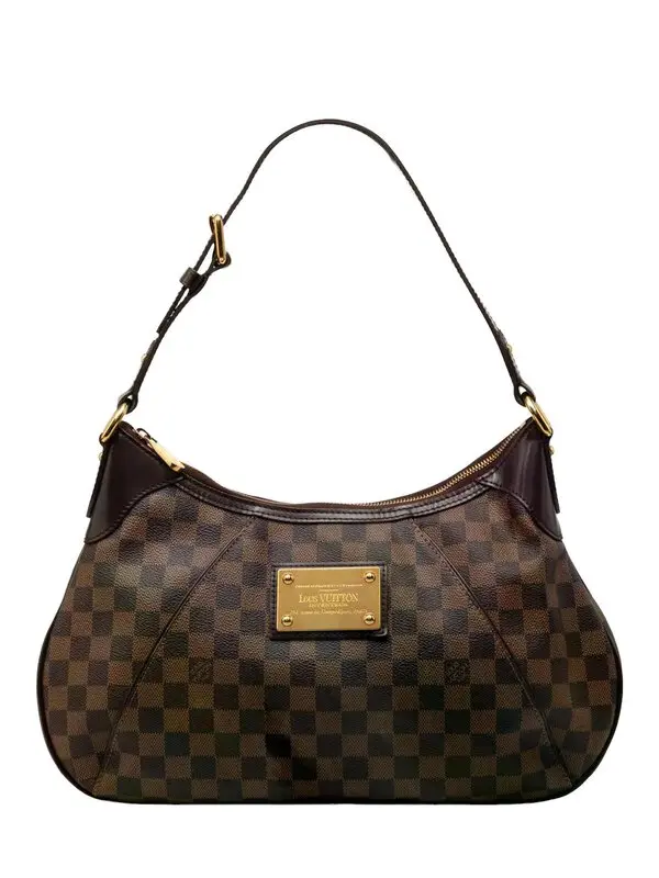 LOUIS VUITTON Damier Ebene Thames Gm Shoulder Bag - Brown