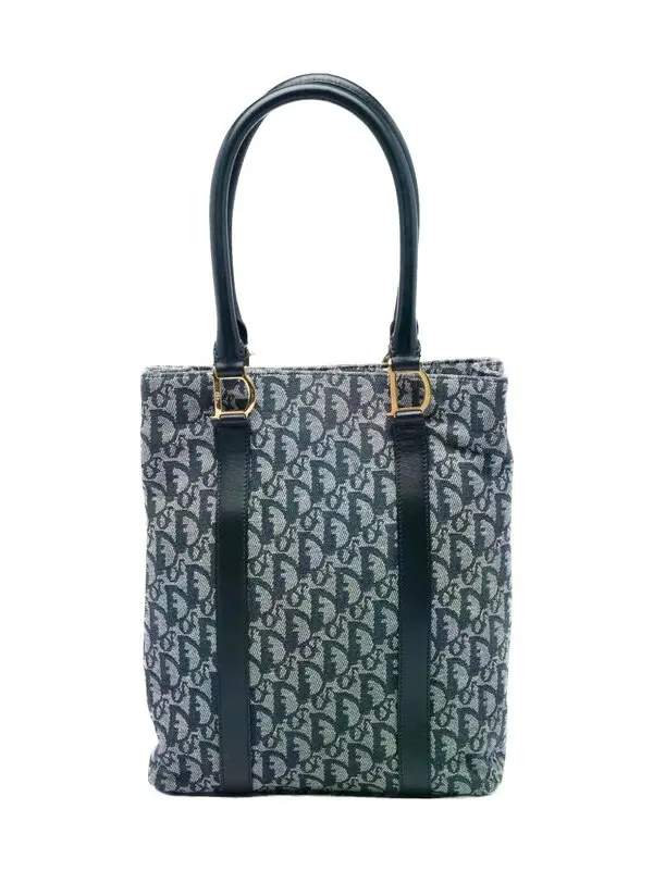 Dior Diorissimo Trotter Canvas Tote Bag - Blue