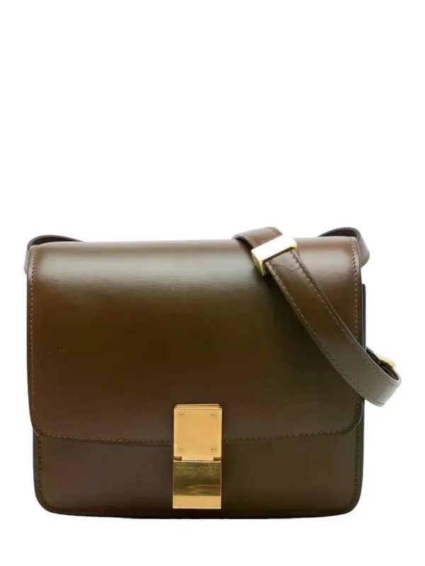 Celine Small Calfskin Classic Box Crossbody Bag - Brown