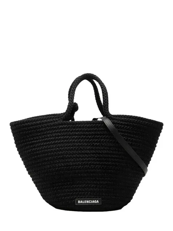 Balenciaga Small Ibiza Basket Bag Satchel - Black