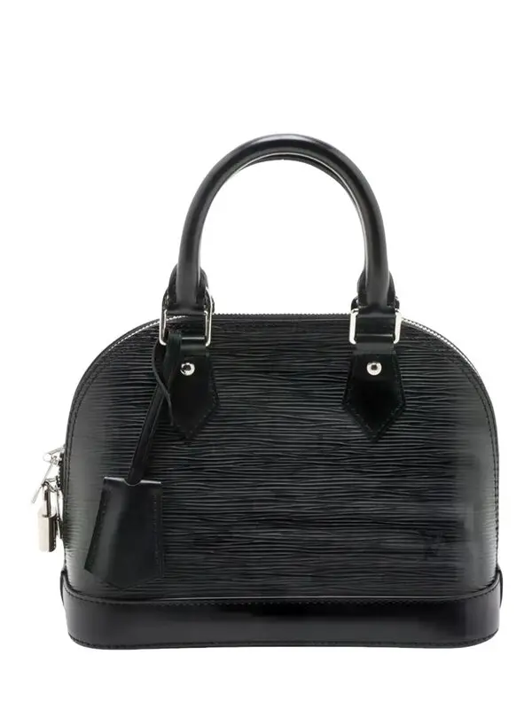 LOUIS VUITTON Epi Alma Bb Satchel - Black