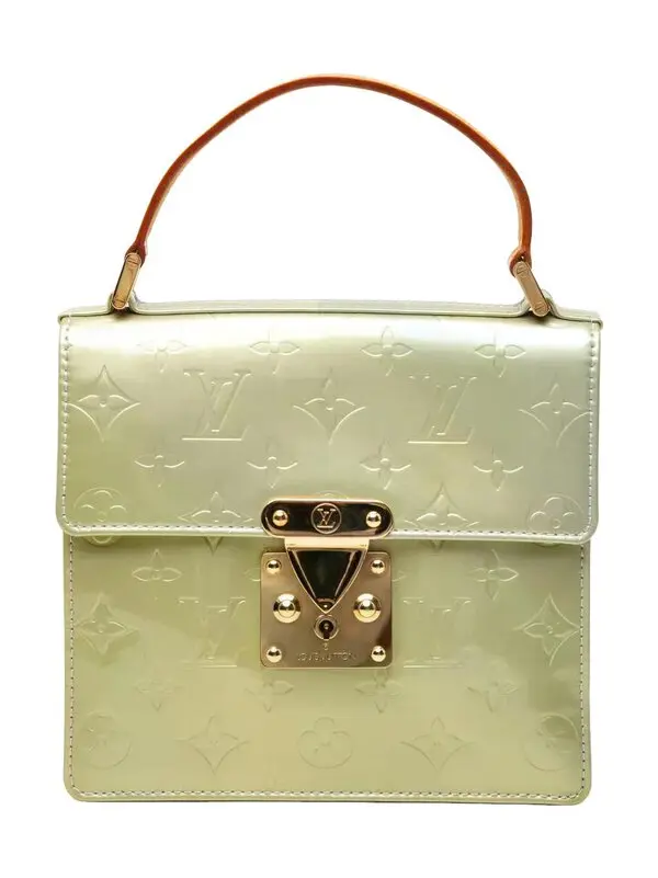 LOUIS VUITTON Monogram Vernis Spring Street Satchel - Yellow