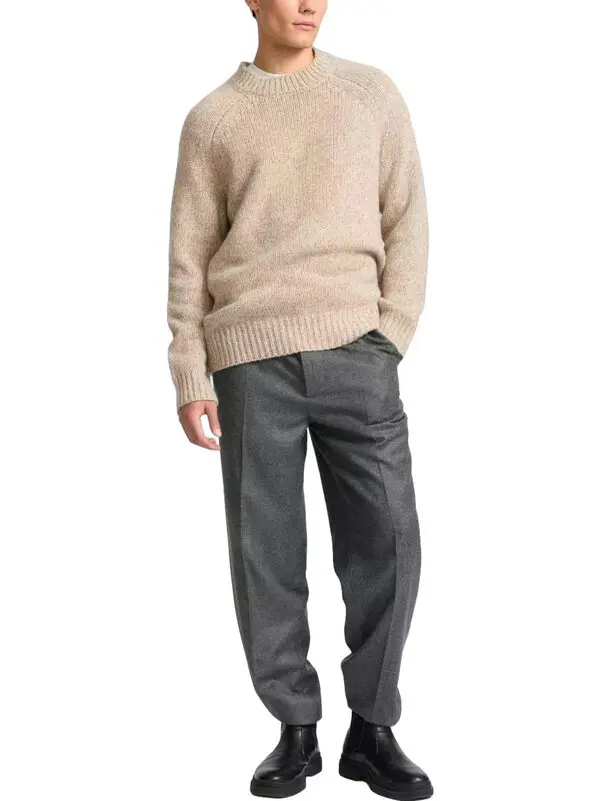 YVES SALOMON Beige Cashmere Raglan-sleeve Sweater - Neutrals