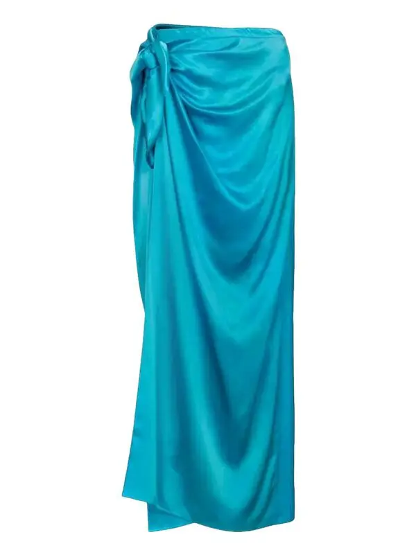Balenciaga Easywrap Midi Skirt - Blue