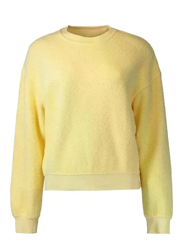 THE LADY AND THE SAILOR Bouclé Crew-neck Sweater - Yellow