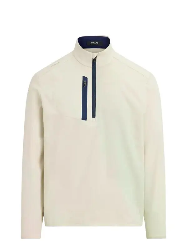 Rlx Ralph Lauren Jersey Quarter-zip Sweatshirt - Neutrals