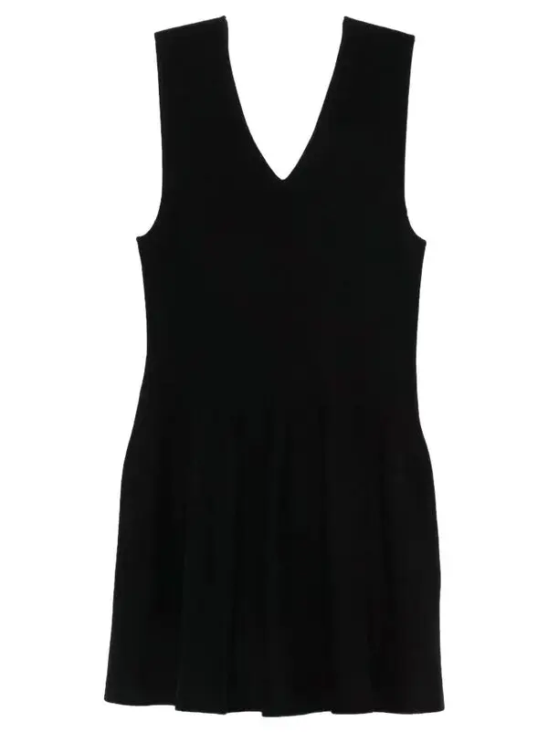 LISA YANG V-neck Mini Dress - Black