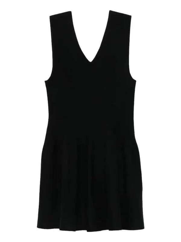LISA YANG V-neck Mini Dress - Black