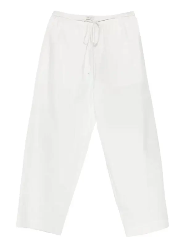 ST. AGNI Drawstring Fastening Cropped Pants - White