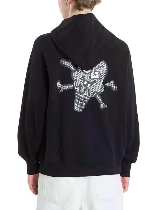 BILLIONAIRE BOYS CLUB - ICE CREAM Running Dog Rhinestone Hoodie - Black