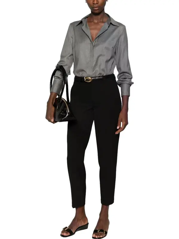 Peserico Belt-loops Tailored Trousers - Black