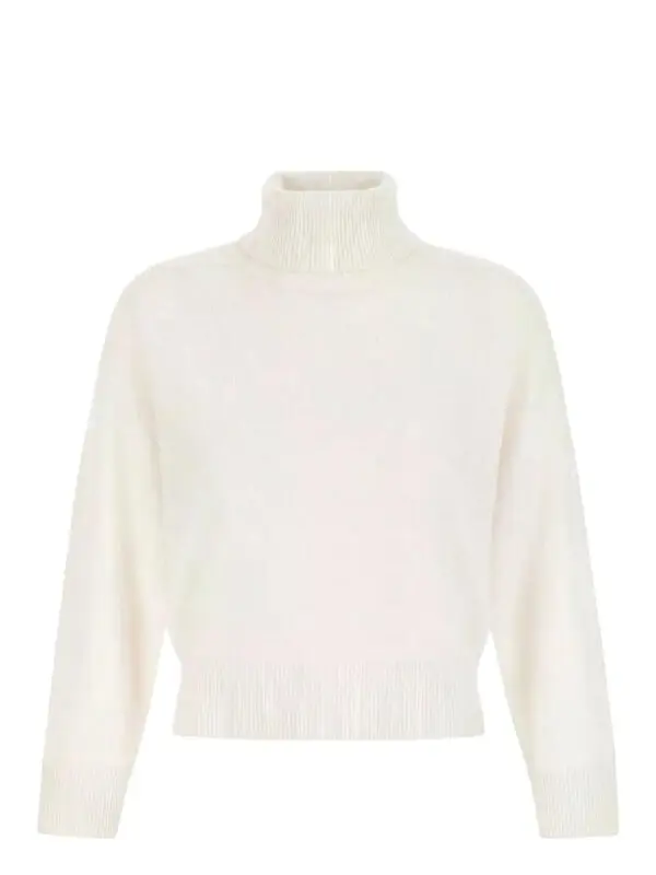 VANISE Cashmere Roll Neck Sweater - Neutrals