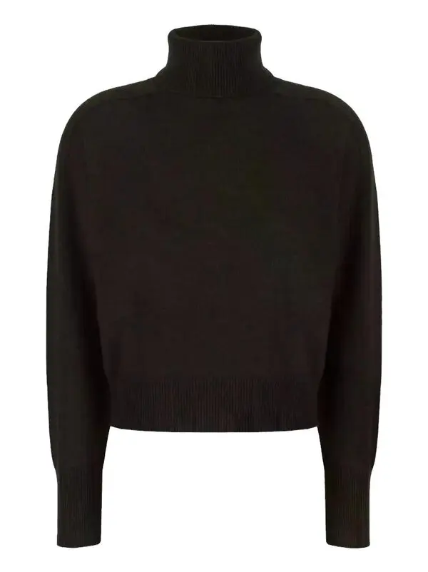 VANISE Roll Neck Cashmere Sweater - Brown