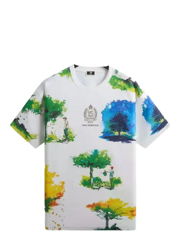 Kith X New Balance Watercolor Quinn T-shirt - White