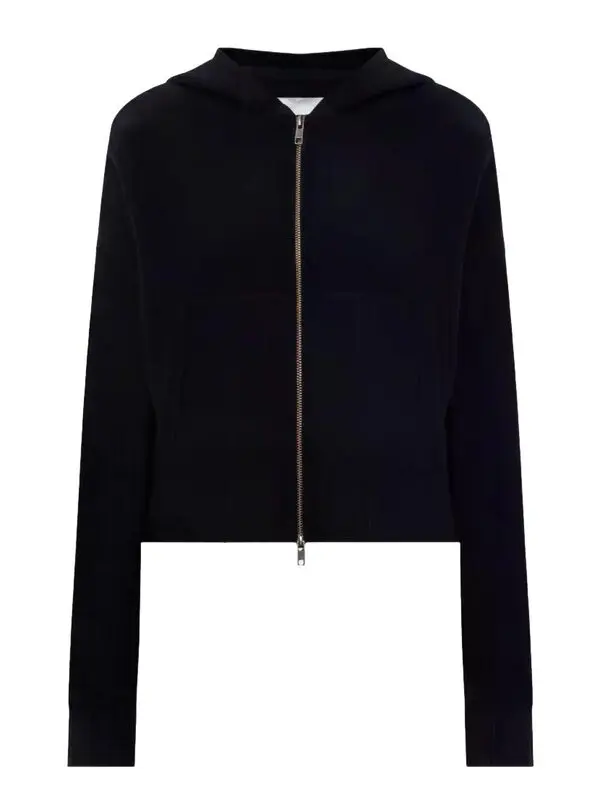 LISA YANG Lilia Hoodie Cardigan - Black