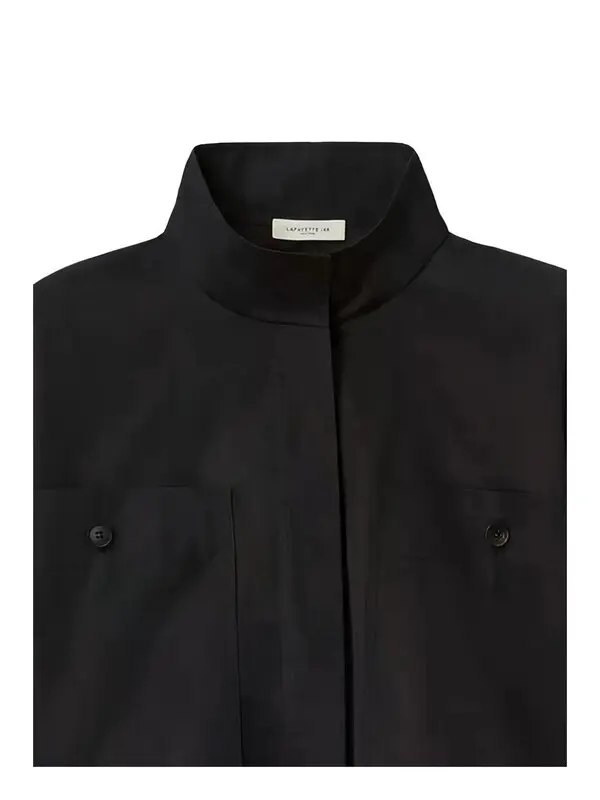 Lafayette 148 New York Long-sleeve Drawstring-hem Jacket - Black