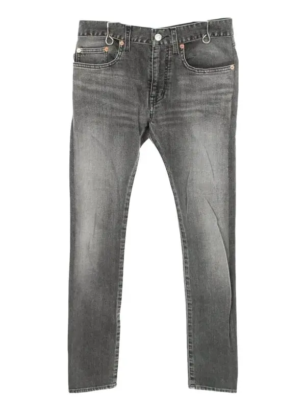 Balenciaga Distressed Straight-leg Jeans - Grey