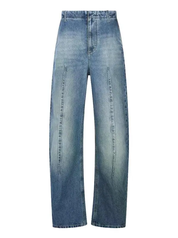 MAISON MARGIELA Faded Pleated Jeans - Blue