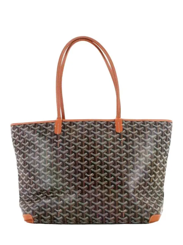 Goyard Artois Tote Coated Canvas Mm Shoulder Bag - Brown