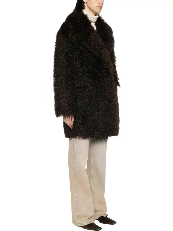 Tagliatore Bouclé-texture Double-breasted Coat - Brown