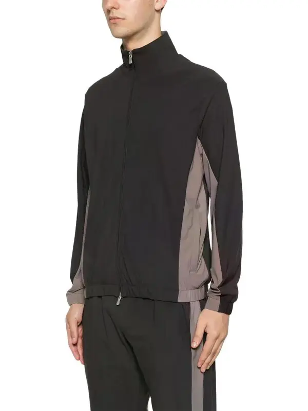 Eleventy Colour-block Track Jacket - Brown