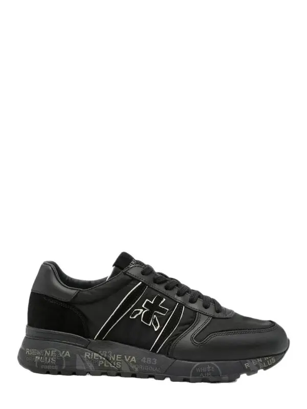 Premiata Lander Panelled Sneakers - Black