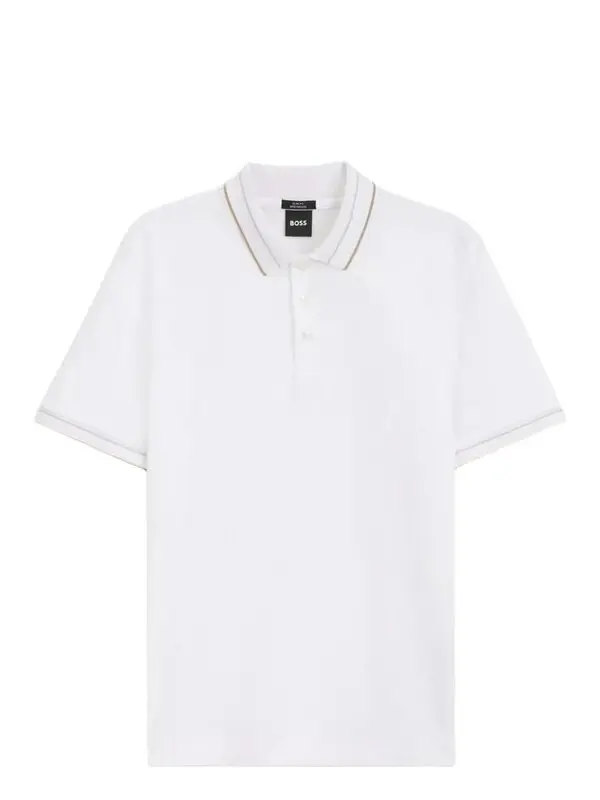 BOSS Slim Fit Polo Shirt - White