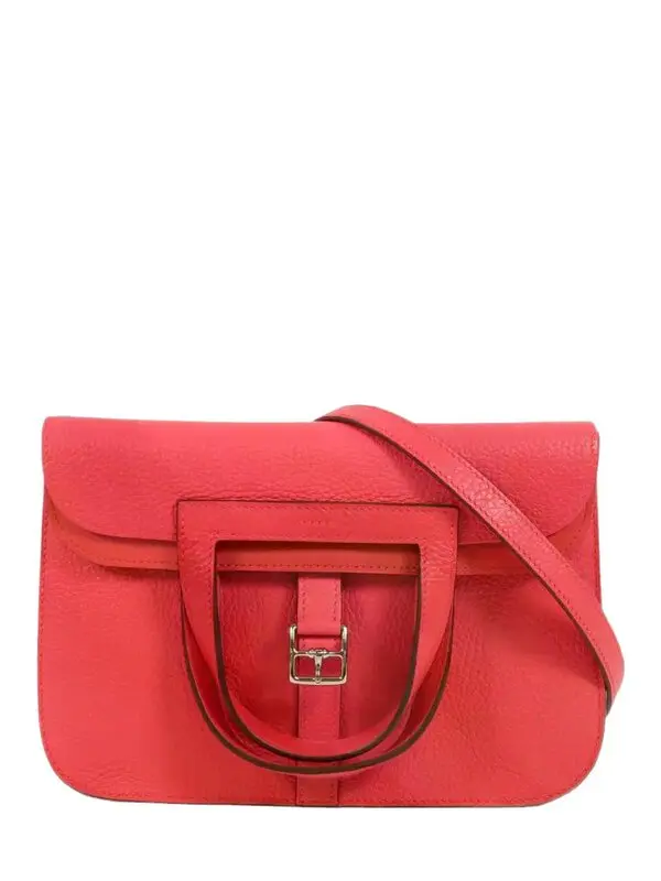 Hermès Halzan 25 Shoulder Bag - Pink