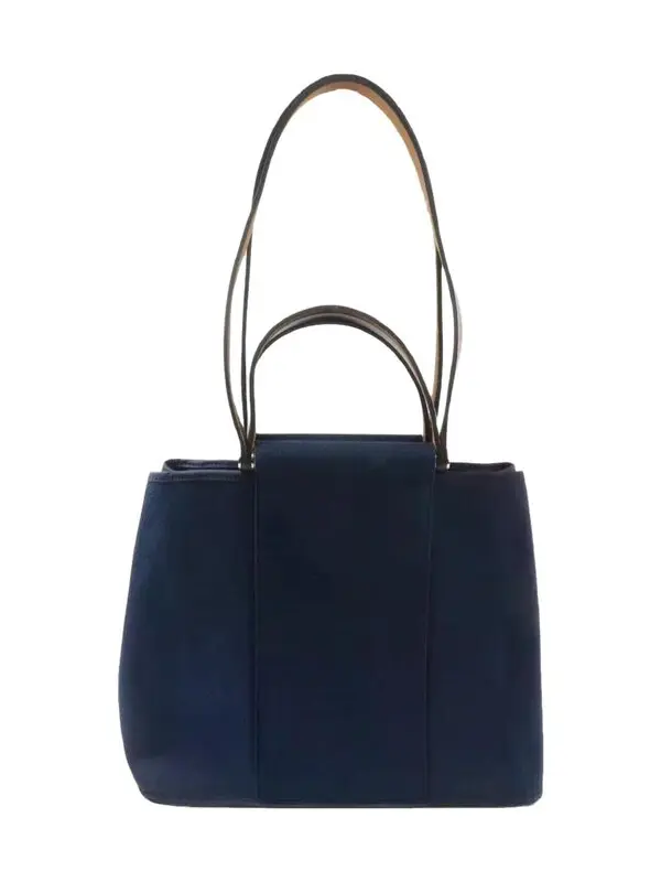 Hermès Cabag Pm Canvas Shoulder Bag - Blue