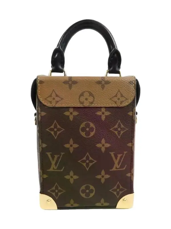 LOUIS VUITTON Monogram Reverse Camera Box Cross Body Bag - Brown