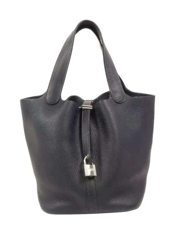 Hermès Mm Picotin Lock Tote Bag - Blue