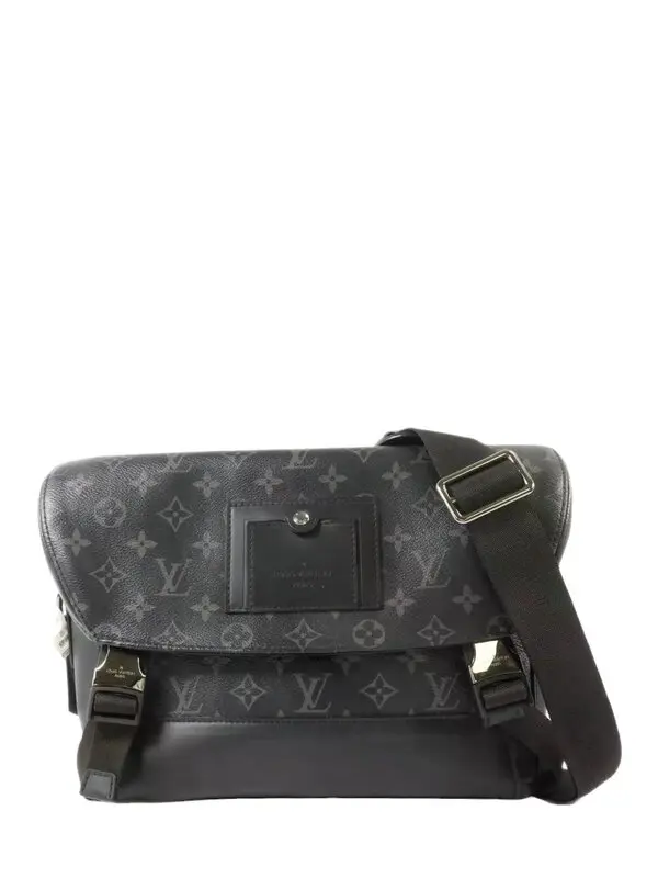 LOUIS VUITTON Monogram Eclipse Messenger Bag - Black